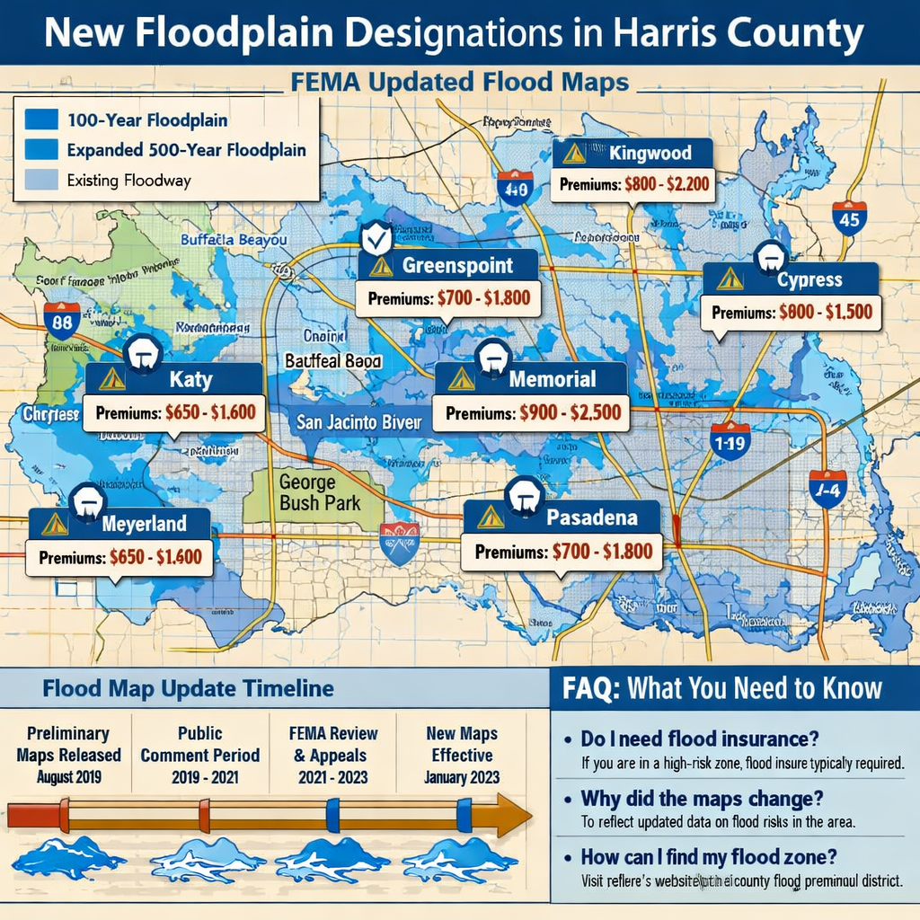 Impact of New Flood Maps on Houston Homeowners and Insurance Rates