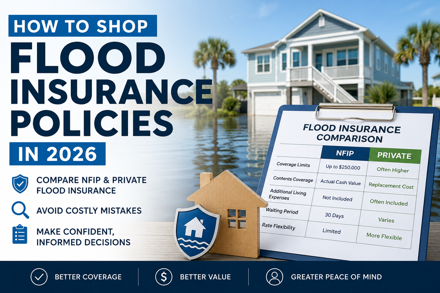 How to Compare Flood Insurance Policies Effectively in 2026